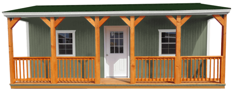 Side Porch Cabin - Side Porch Cabin for Sale | Graceland Portable Buildings